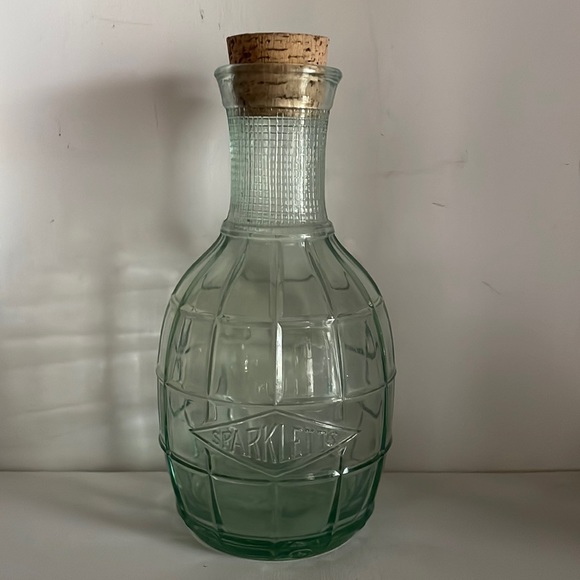 sparkletts | Other | Vintage Sparkletts Green Bottle With Cork | Poshmark